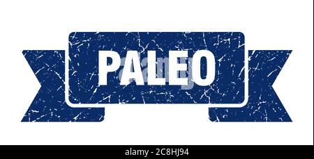 paleo ribbon sign. paleo vintage retro band Stock Vector Image & Art ...