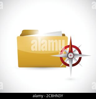 compass tool icon over white background, line style, vector ...