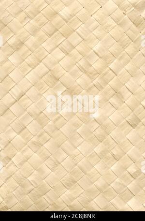 Woven light bamboo mat texture background banner Stock Photo - Alamy