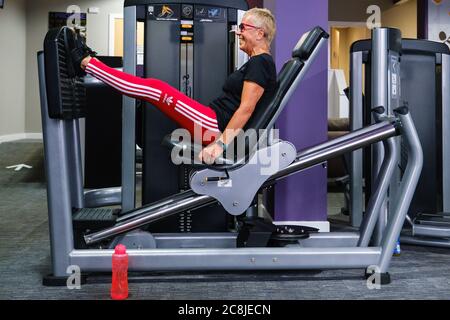 Anytime Fitness, Worthing, UK. 25th July, 2020. People return as Gyms ...