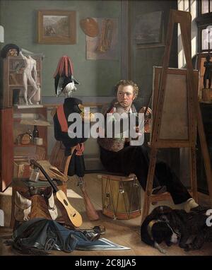 Blunck Ditlev Conrad - Battle-Painter Jü8rgen Sonne in His Studio Stock ...