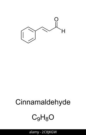 Cinnamaldehyde Condensed Structural Formula