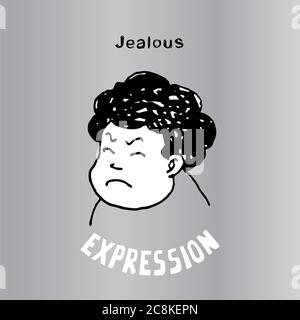 Jealous Cartoon Character