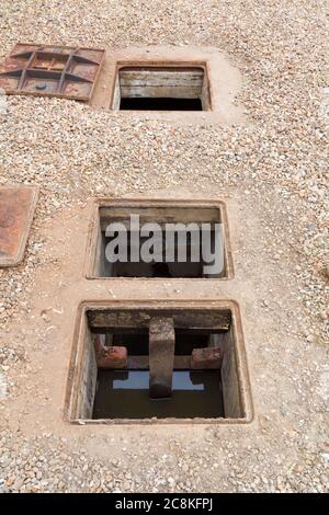 Open inspection chamber or manhole of a sewerage system Stock Photo - Alamy