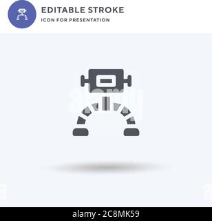 Robotics icon vector, filled flat sign, solid pictogram isolated on ...