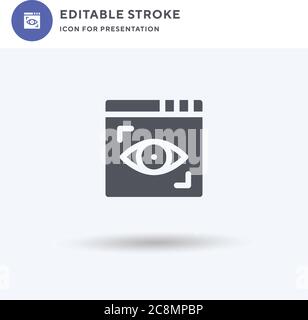 Viewport icon vector, filled flat sign, solid pictogram isolated on ...