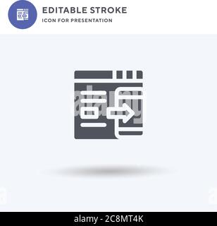 Shrink icon vector, filled flat sign, solid pictogram isolated on white ...