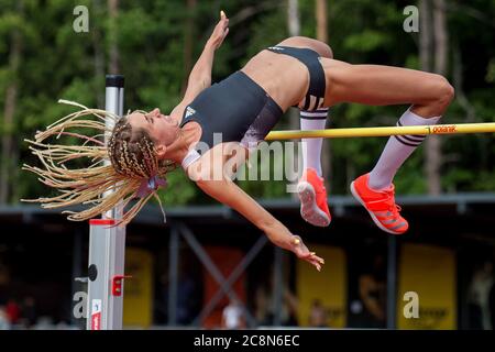 2020 07 25. Lithuanian Youth Athletics Championship in Vilnius. Disc ...