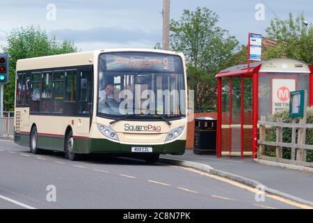 The number 9 bus that does a circular route in Leeds Stock Photo - Alamy