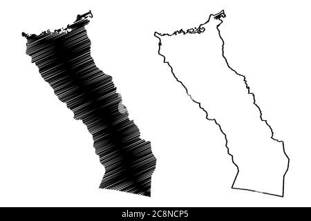 Bacoor City (Republic of the Philippines, Calabarzon Region) map vector ...
