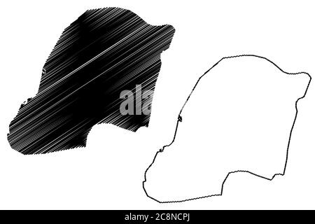 Multan City (Islamic Republic of Pakistan, Punjab Province) map vector ...