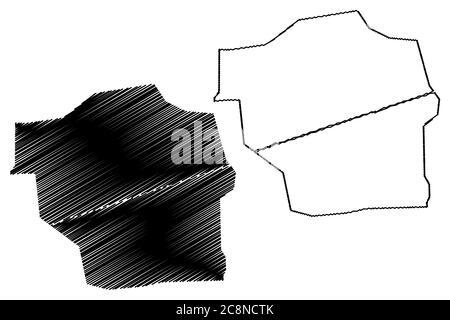 Sahiwal City (Islamic Republic of Pakistan, Punjab Province) map vector ...