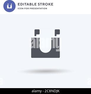 Ramp icon vector, filled flat sign, solid pictogram isolated on white ...