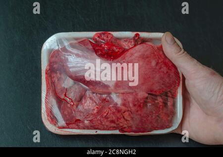 Buyer view assortment, man choose water Stock Photo - Alamy