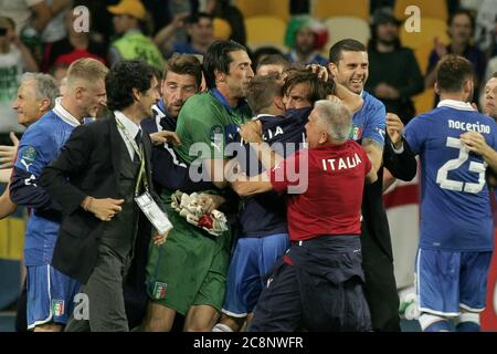 Celebration Victory Team Italia during Davis Cup 2025, Final 8, Tennis ...