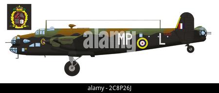 RAF Handley Page Halifax Heavy Bomber Aircraft, WW2 Stock Photo - Alamy