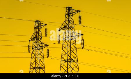 A electrical power Transmission Tower or Pylon National Grid type L2 ...
