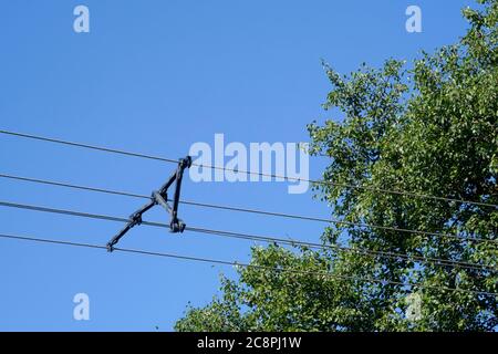 High Voltage Cable Spacer Stock Photo - Alamy