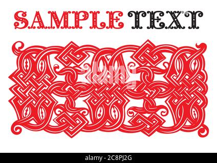 Book frontispiece title page decorative design in retro Soviet style ...