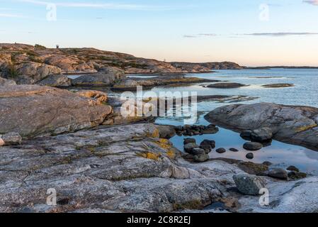 Stone shore at Orust in Sweden Stock Photo - Alamy