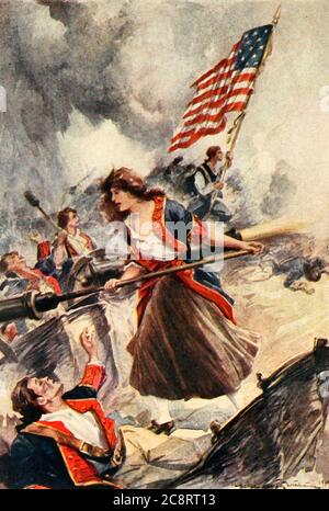 Molly Pitcher at the Battle of Monmouth. The Battle of Monmouth was an ...