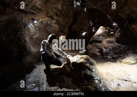 Bad Grund, Germany. 23rd July, 2020. Picture of the Great Stalagmite in ...