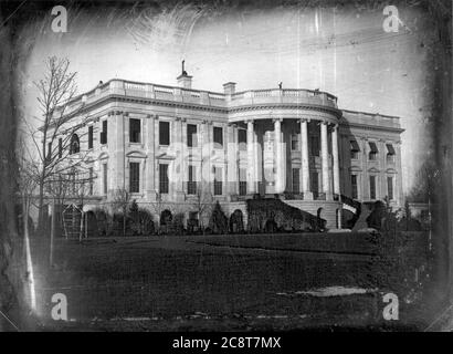 The earliest photograph of the White House known to exist. Circa 1860 ...