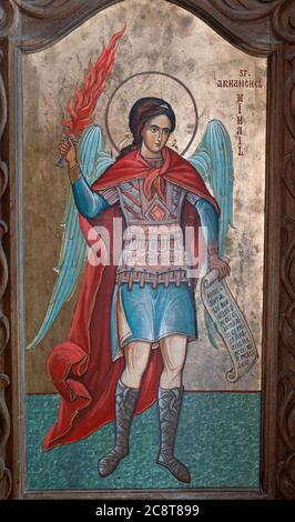 Cozia Monastery, Valcea County, Romania. 14th century fresco depicting ...