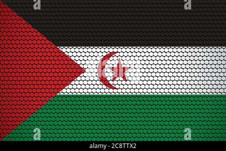 Saharawi Star Flag. Western Sahara Star Shape Flag. SADR Sahrawi ...