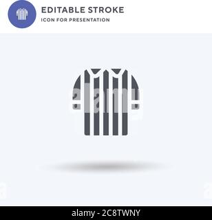 Referee icon vector, filled flat sign, solid pictogram isolated on ...