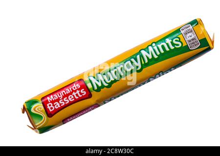 Packet of Maynards Bassetts Murray Mints opened with one mint removed ...