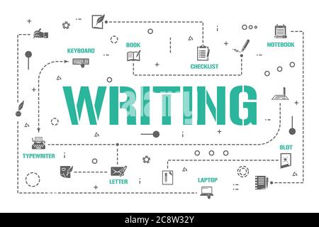 Notes on a laptop, presentation, text entries flat color icon Stock ...