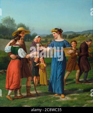 'The Maiden from Afar' from the poem by Schiller 1830 by Christoffer ...