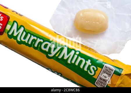Packet of Maynards Bassetts Murray Mints isolated on white background ...