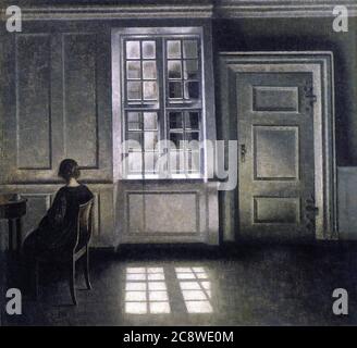 Hammershoi Vilhelm - Interior Strandgade 30 4 - Danish School - 19th ...