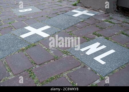 EU European Union border sign for the Netherlands, Holland. Dutch ...