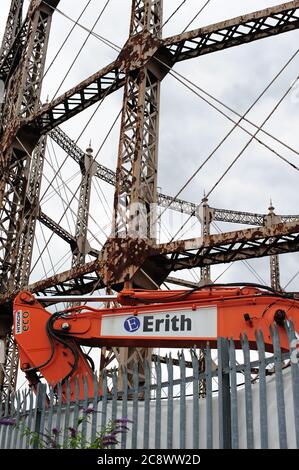Demolition of the gas works site and gasometer at New Inn, near ...