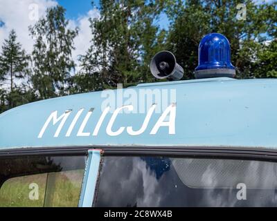 Milicja Militia police car of the polish Milicja of the communist's ...