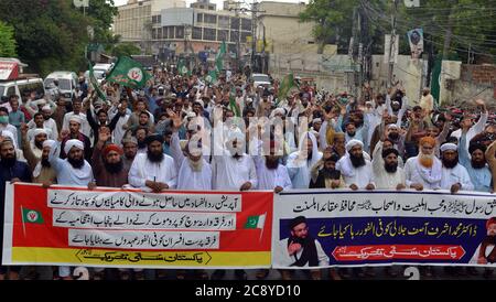 Prophet Muhammad, founder of Islam. Photo after a miniature, shows ...