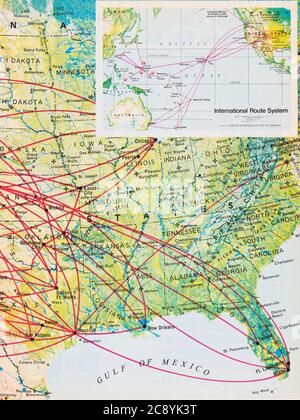 Eastern Airlines Route Map