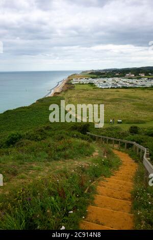 Coast path Beeston bump Stock Photo - Alamy