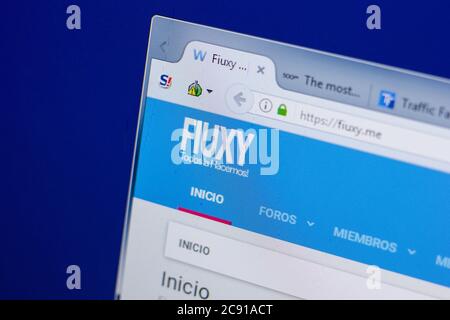 Ryazan, Russia - June 16, 2018: Homepage of JavFor website on the ...