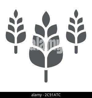 ear barley cereal glyph icon vector illustration Stock Vector Image ...
