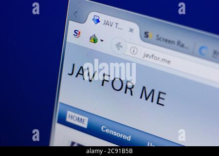 Ryazan, Russia - June 16, 2018: Homepage of ThisAV website on the ...