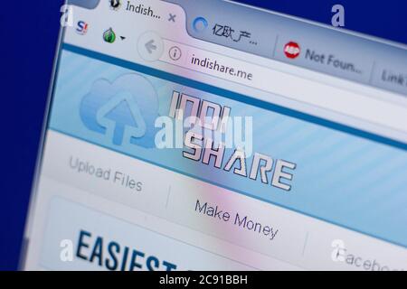 Ryazan, Russia - June 16, 2018: Homepage of 8Muses website on the ...