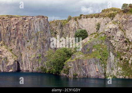 Bryn Hafod-y-wern abandoned slate quarry is on the lower slopes of Moel ...