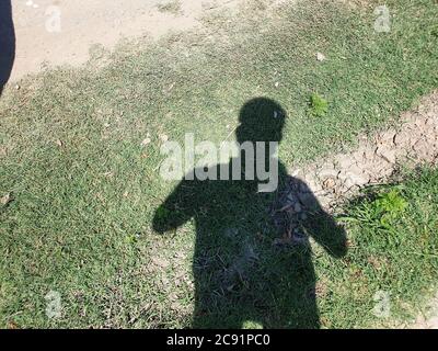 Shades of human body and Walking footsteps walk through the valley of ...