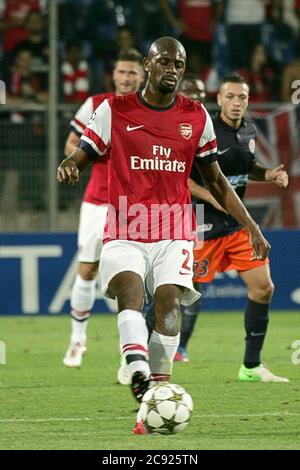 Alou Diaby During the Champion League 2011 - 2012, Montpellier Herault ...