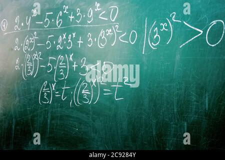 mathematics formulas, high education concept Stock Photo - Alamy