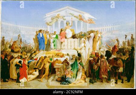 Age of Augustus, the Birth of Christ, by Jean-Leon Gerome, French ...